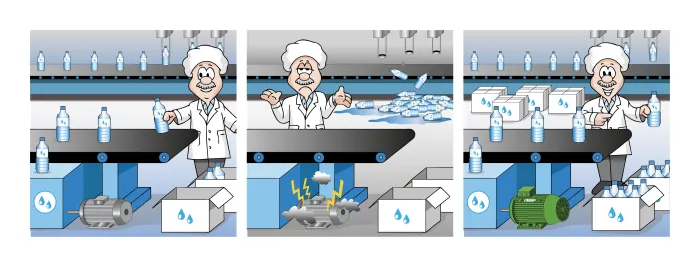 Langsamläufer, Schnellläufer, Normalläufer, Elektromotor